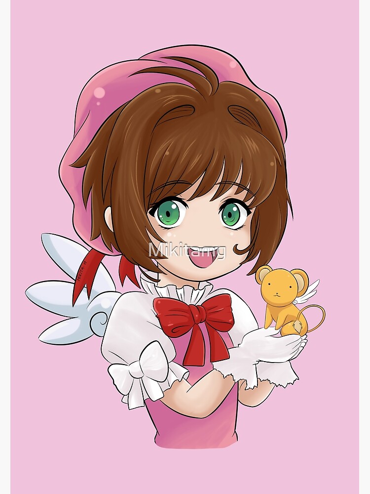 "Sakura card captor- chibi fanart" Art Print by Mikitamg | Redbubble