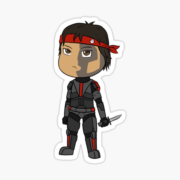 "Chibi Sergeant Hunter" Sticker for Sale by Deltaturtle | Redbubble