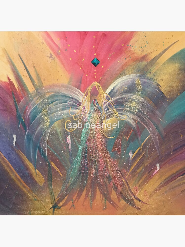 "Angel for creativity" Sticker for Sale by sabineangel | Redbubble