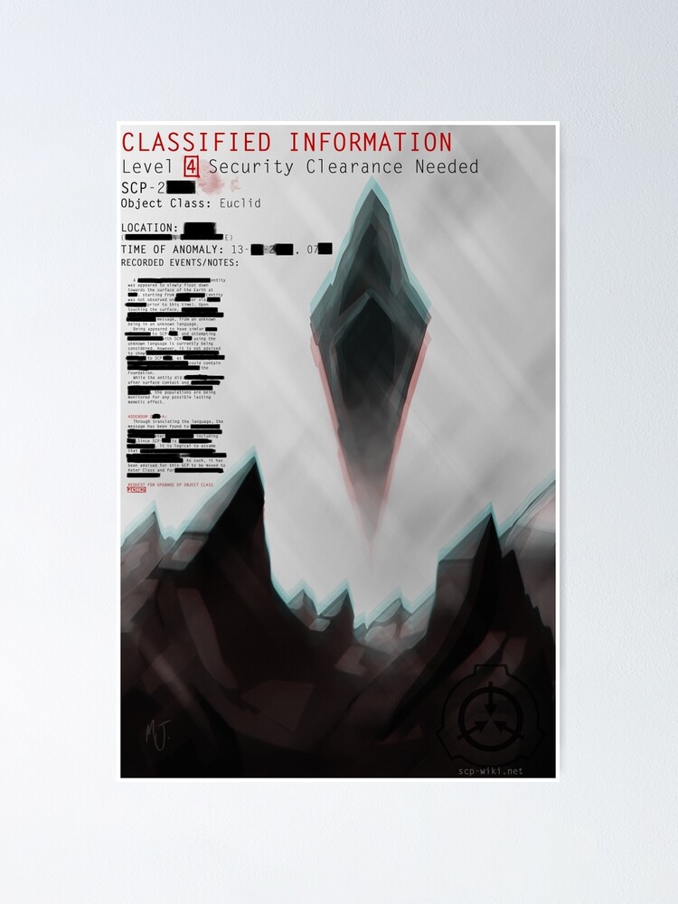 "REDACTED (SCP Foundation)" Poster for Sale by LazyArtistJones | Redbubble