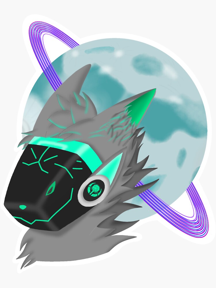 "Protogen headshot" Sticker for Sale by GL1TCHMM | Redbubble