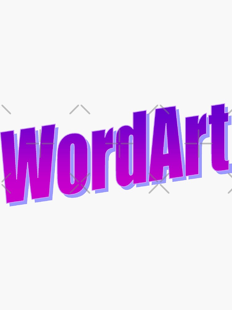 "WordArt Purple" Sticker by LowStreetwear | Redbubble