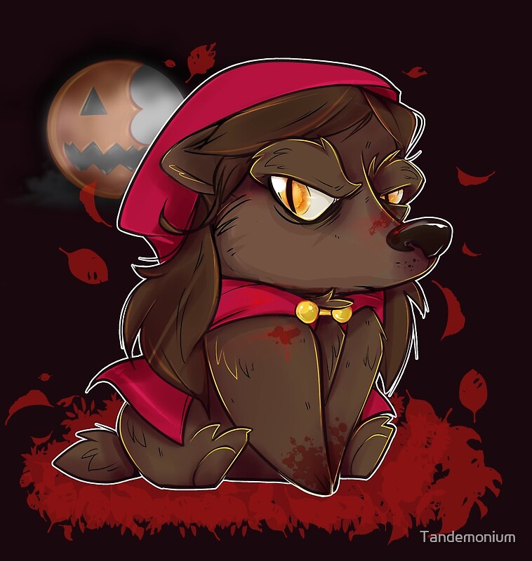 "Little Red Werewolf" by Tandemonium | Redbubble