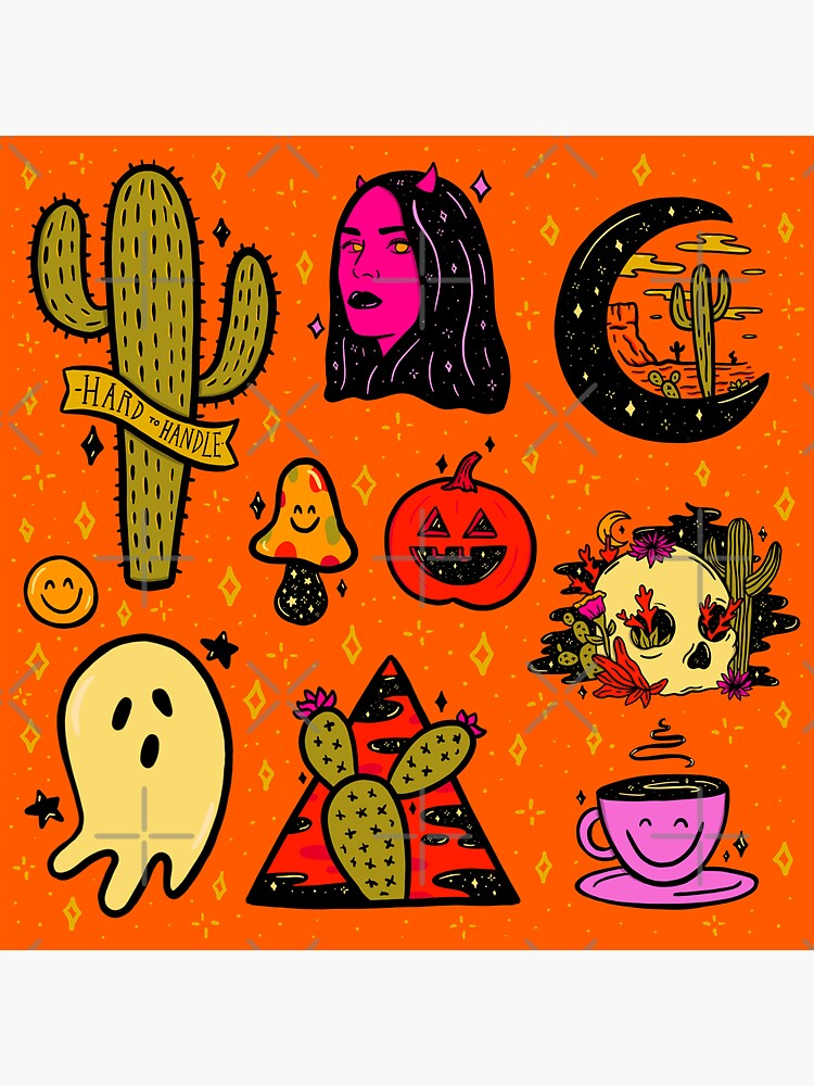 "Tattoo Flash Sheet" Sticker for Sale by doodlebymeg | Redbubble