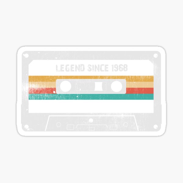 "Legend Since 1968 Years Old Gifts 52th Birthday" Sticker for Sale by ...