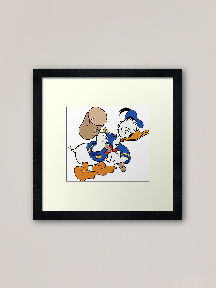 "Donald Duck" Framed Art Print for Sale by pa-squale | Redbubble