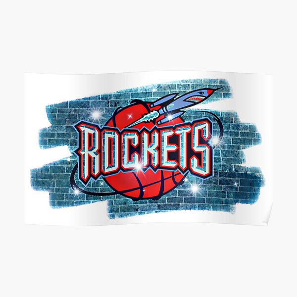 "Old School Rockets Basketball Logo" Poster for Sale by Chuco79 | Redbubble