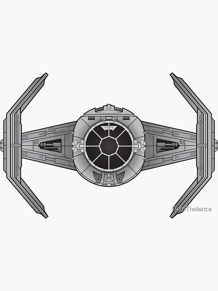 "TIE Advanced" Stickerundefined by ClemTholance | Redbubble