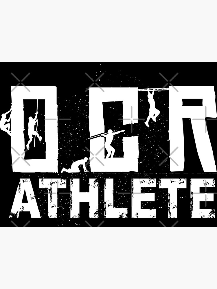 Lámina artística «Atleta OCR - Carrera de obstáculos Carrera de ...
