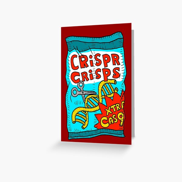 "crispr cas9 crisps" Greeting Card for Sale by jjartanddrawing | Redbubble