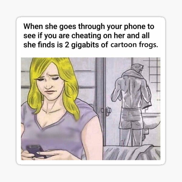 "Suspicious" Sticker by AncientMushroom | Redbubble