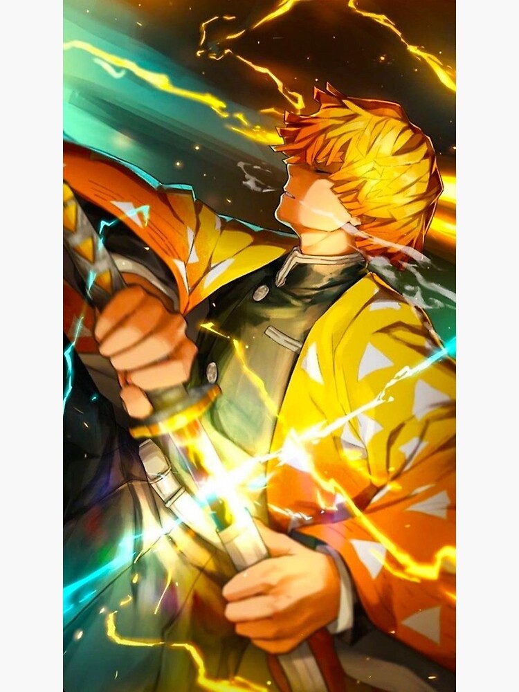 "Zenitsu kimetsu no yaiba" Poster by Swindler | Redbubble