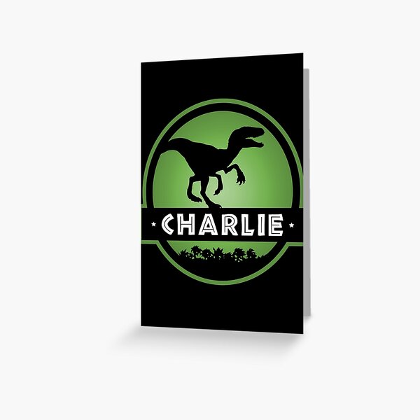 "Velociraptor Charlie Squad" Greeting Card by marslegarde | Redbubble