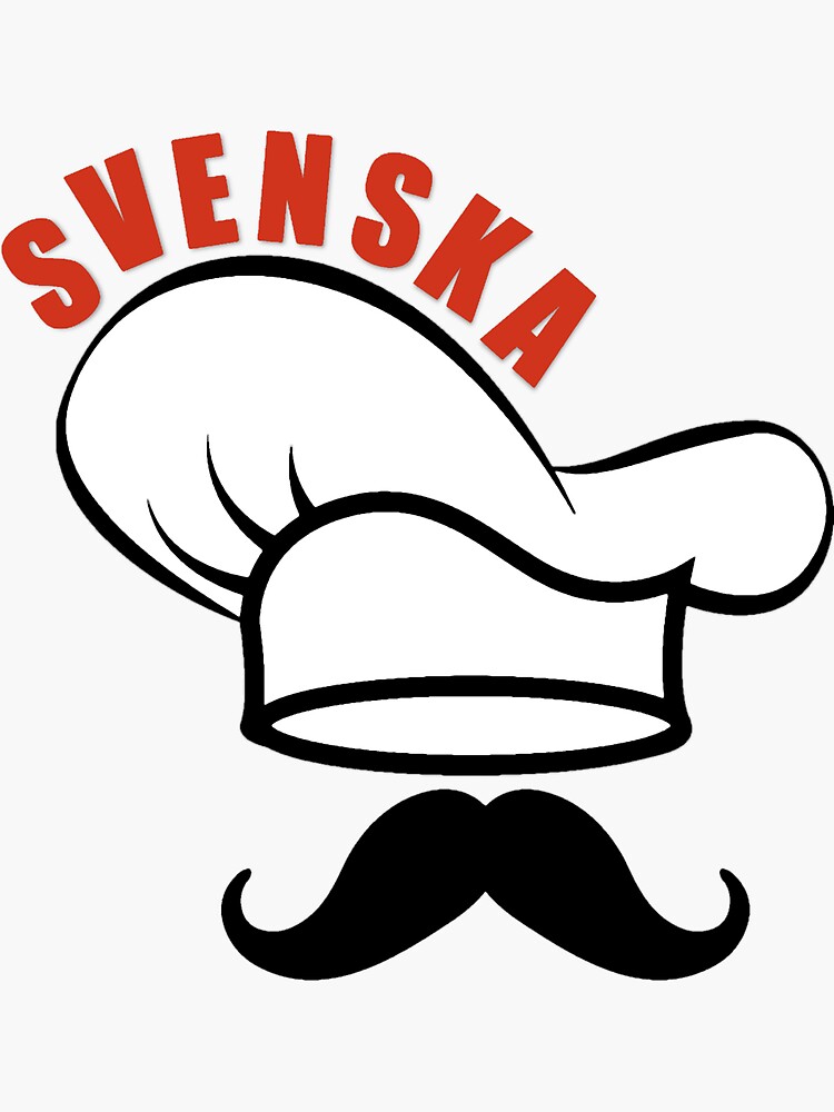 "Svenska Chef" Sticker by brickway | Redbubble