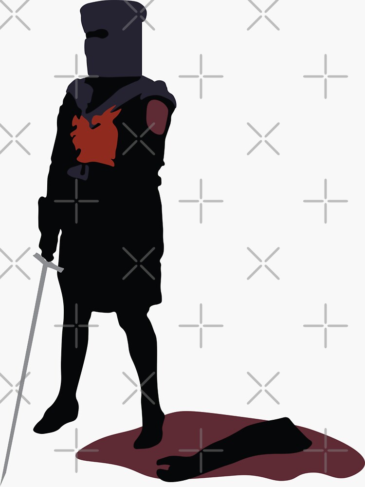 "Black Knight" Sticker for Sale by FutureSpace | Redbubble