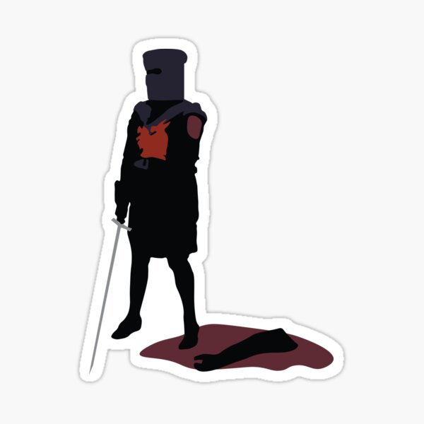 "Black Knight" Sticker for Sale by FutureSpace | Redbubble