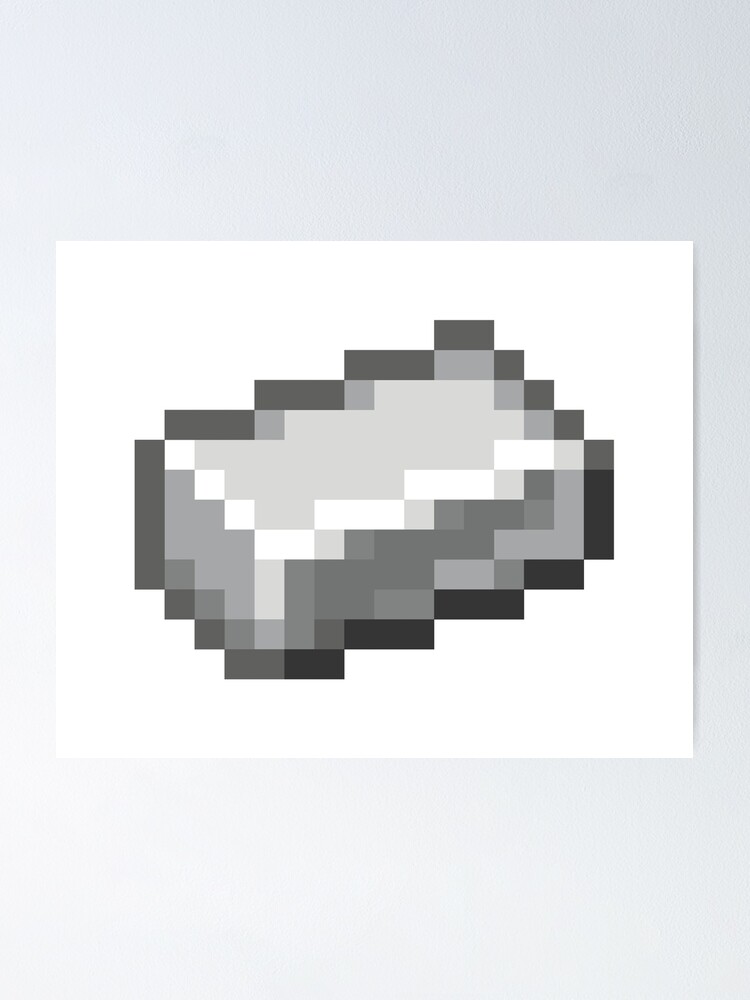 "iron ingot icon" Poster by Smartyboyx14 | Redbubble