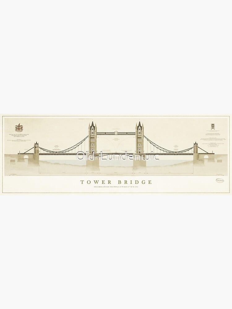 "Tower Bridge London" Poster by Old-Lundenwic | Redbubble