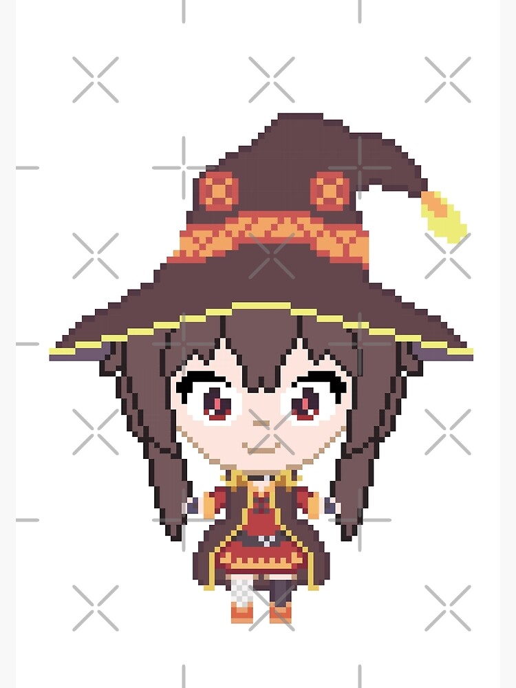 Póster «KonoSuba: Megumin Pixel Art» de Dirrajnoswal | Redbubble