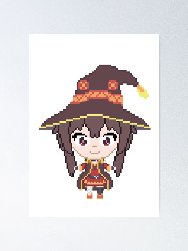 Póster «KonoSuba: Megumin Pixel Art» de Dirrajnoswal | Redbubble