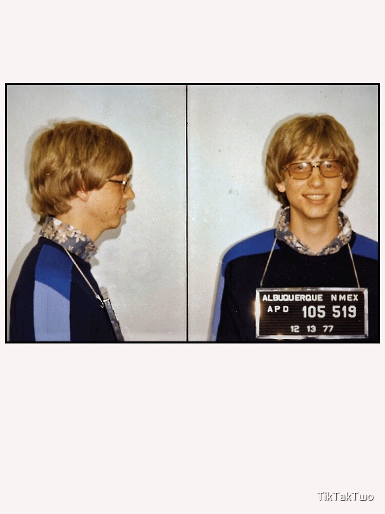 "Bill Gates Mug Shot" Art Print by TikTakTwo | Redbubble