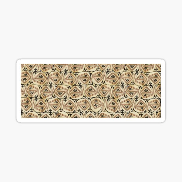 "Oceanic Tribal Tapa" Sticker by Esprit-Mystique | Redbubble
