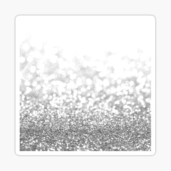 "Ombre Silver Glitter" Sticker by TeeVision | Redbubble