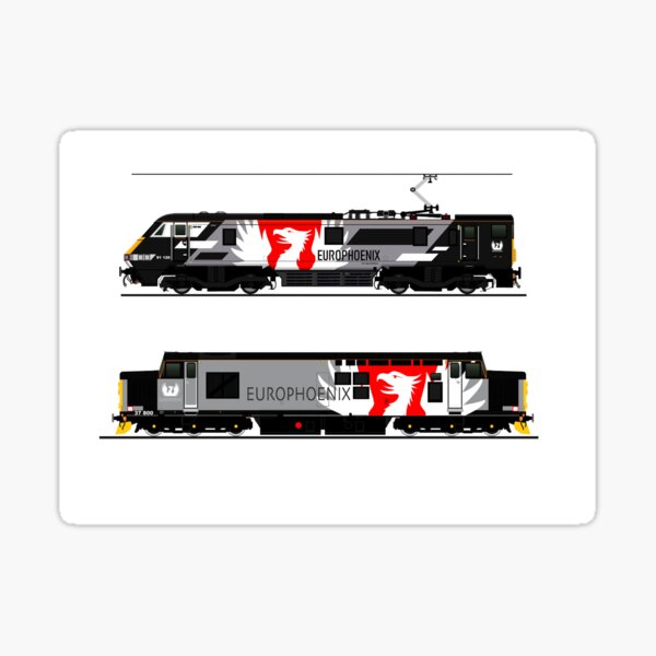 "class 91 and class 37 europhoenix" Sticker for Sale by CraigMatthews ...