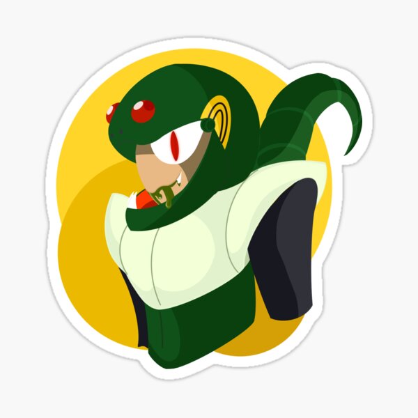 "Snake Man" Sticker for Sale by Mightyno19 | Redbubble