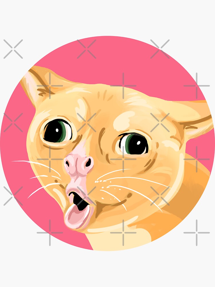 "Derpy Cat" Sticker by sophiaoreta | Redbubble