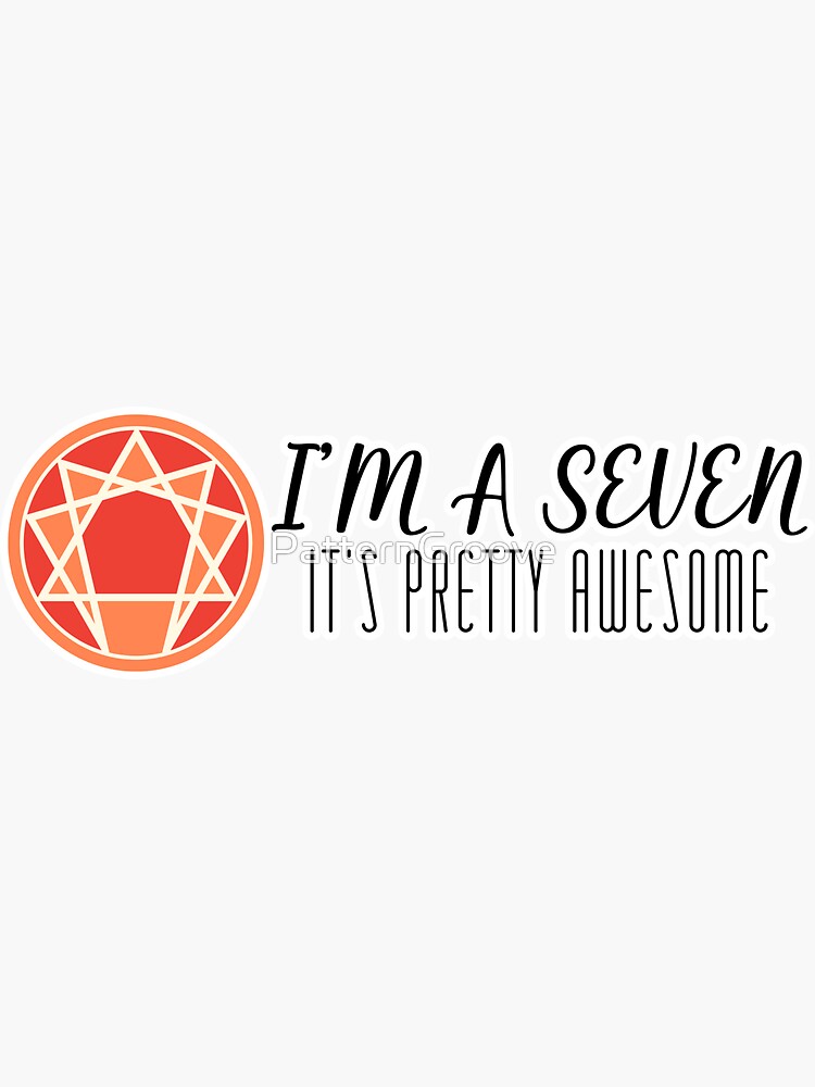 "Enneagram Type 7" Sticker for Sale by PatternGroove | Redbubble