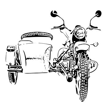 "Sidecar motorcycle" Art Print for Sale by Indrek Mändmets | Redbubble