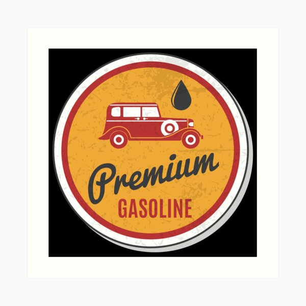 Vintage Gasoline Logos Art Prints | Redbubble