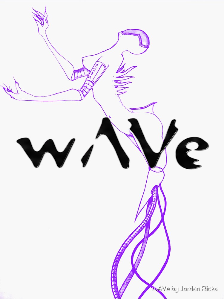 "wAVe LOGO" Sticker for Sale by ManMarmalade | Redbubble
