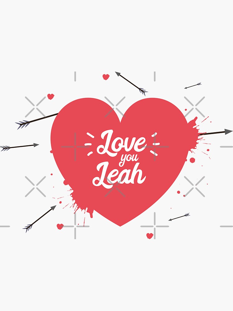 "Leah my love" Sticker for Sale by Urosek | Redbubble