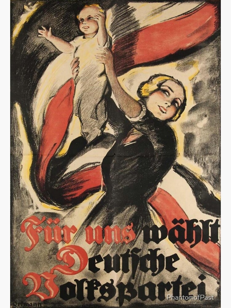 "German People's Party Vintage Political Poster" Poster for Sale by ...