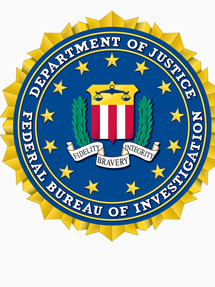 "FBI Seal - Seal of the Federal Bureau of Investigation" T-shirt for ...