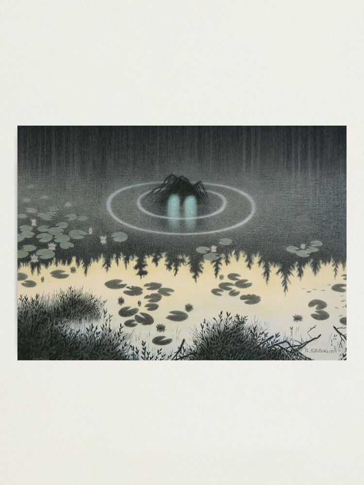 "Theodor Severin Kittelsen 1904 Nøkken The Nix Water Spirit Troll ...