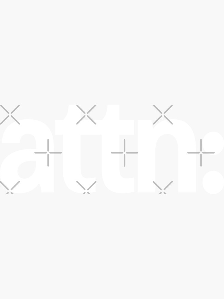 "attn: | Garyvee" Sticker by swapnilmankame | Redbubble