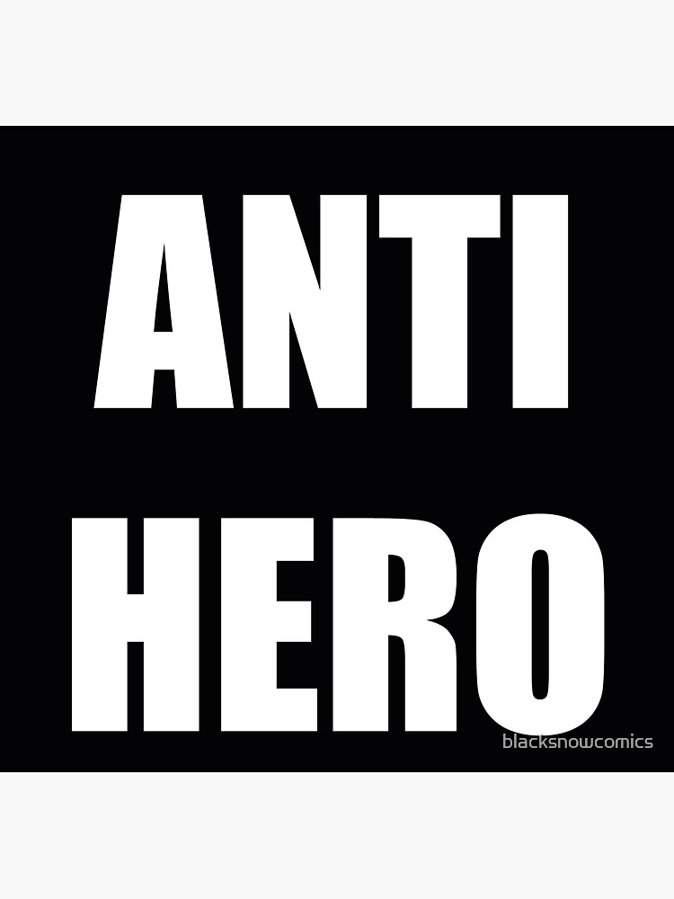 "Anti Hero" Sticker by blacksnowcomics | Redbubble