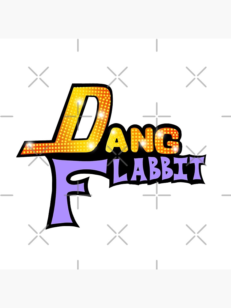 "Hannah Montana Dang Flabbit Sticker " Art Print by hayleymeyer | Redbubble