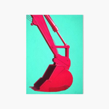 "JCB Digger Arm Art " Art Board Print by JKUBC | Redbubble