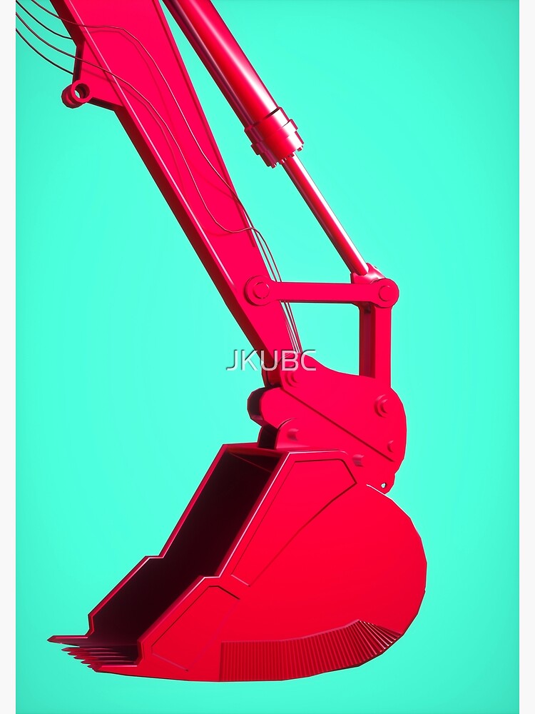 "JCB Digger Arm Art " Art Print by JKUBC | Redbubble