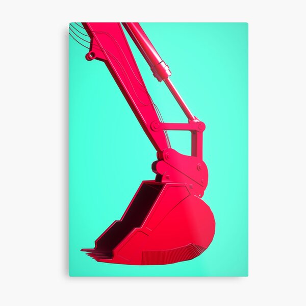"JCB Digger Arm Art " Metal Print for Sale by JKUBC | Redbubble
