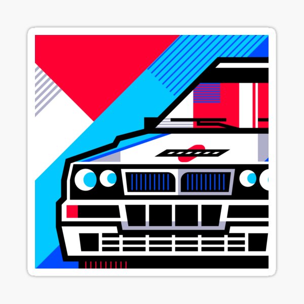 Lancia Delta Integrale Stickers | Redbubble