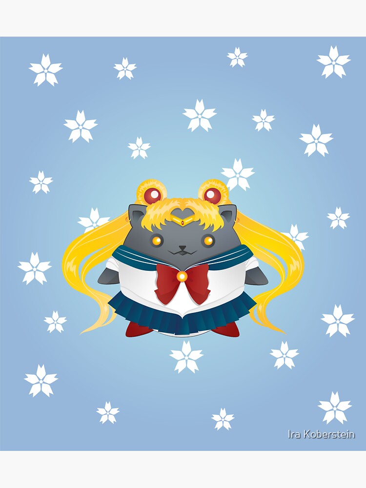 "Mauwie Moon with flowers" Sticker for Sale by Ira-Koberstein | Redbubble