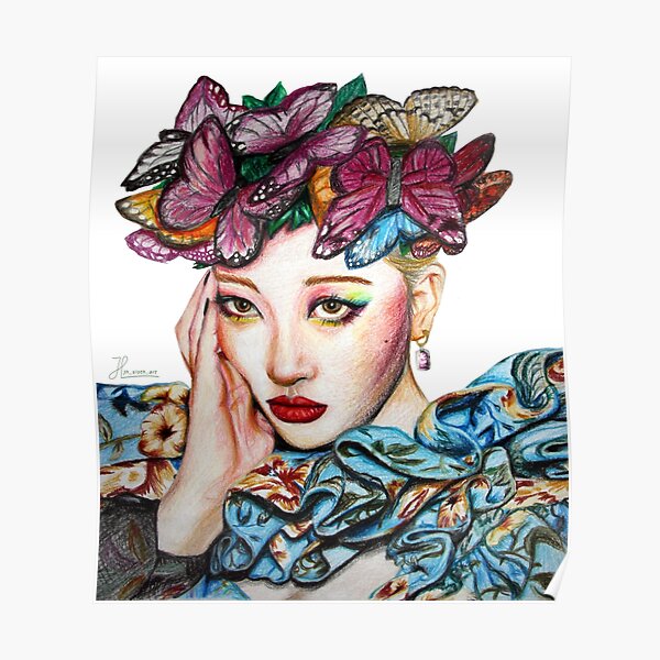 "Sunmi Fanart Kpop" Poster by jhslothart | Redbubble