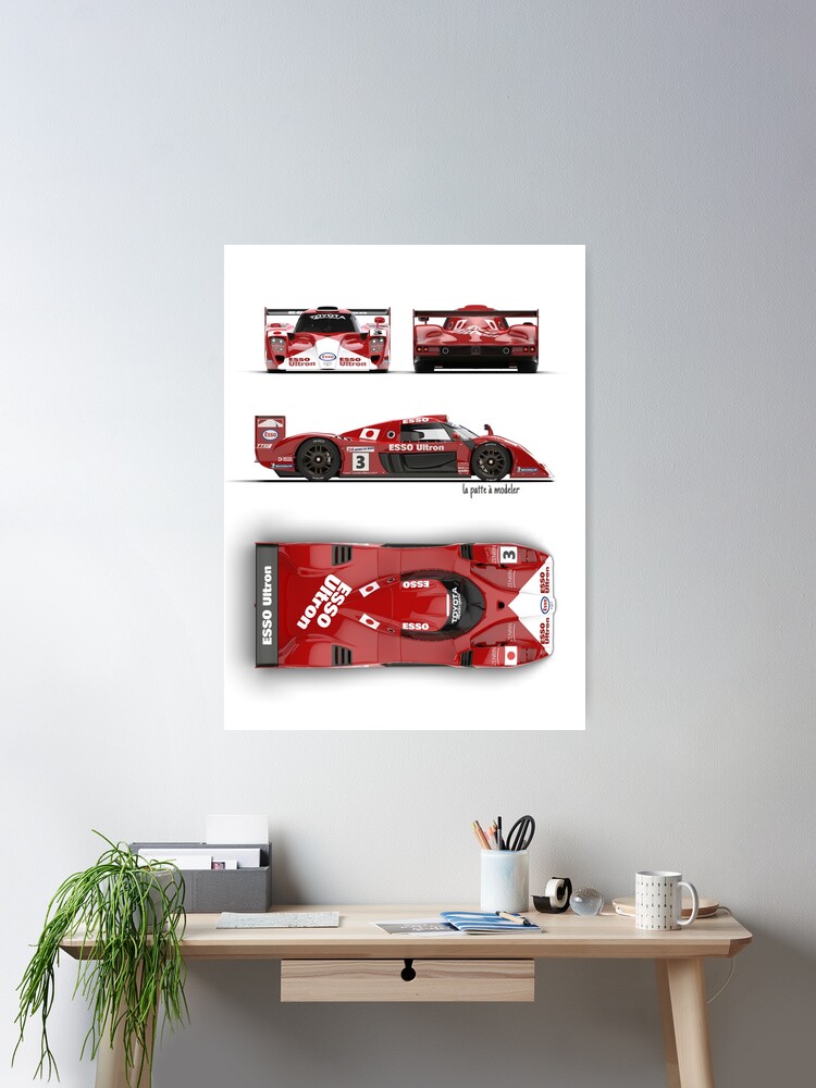 "Toyota GT-One TS020" Poster by LA PATTE A MODELER | Redbubble