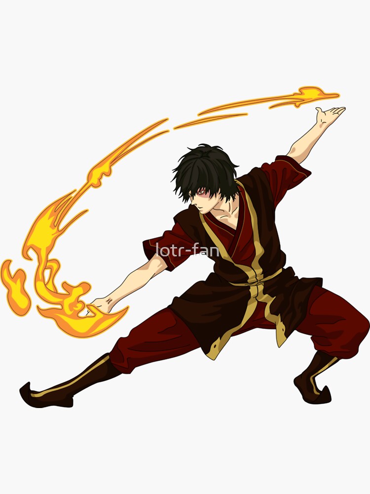 "Zuko Firebending (Avatar TLA)" Sticker for Sale by lotr-fan | Redbubble