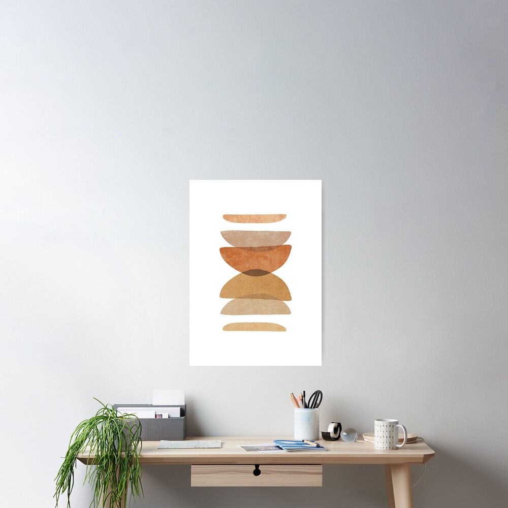 "Warm abstract shapes" Poster by Miss-Belle | Redbubble